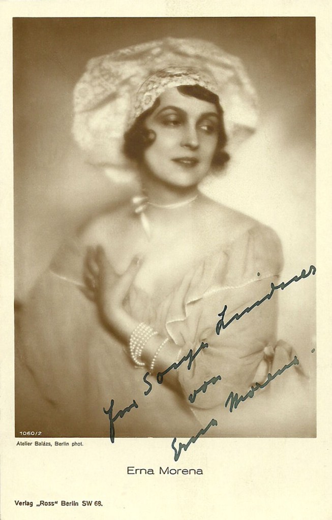 Erna Morena, 1910s-1920s – un regard oblique